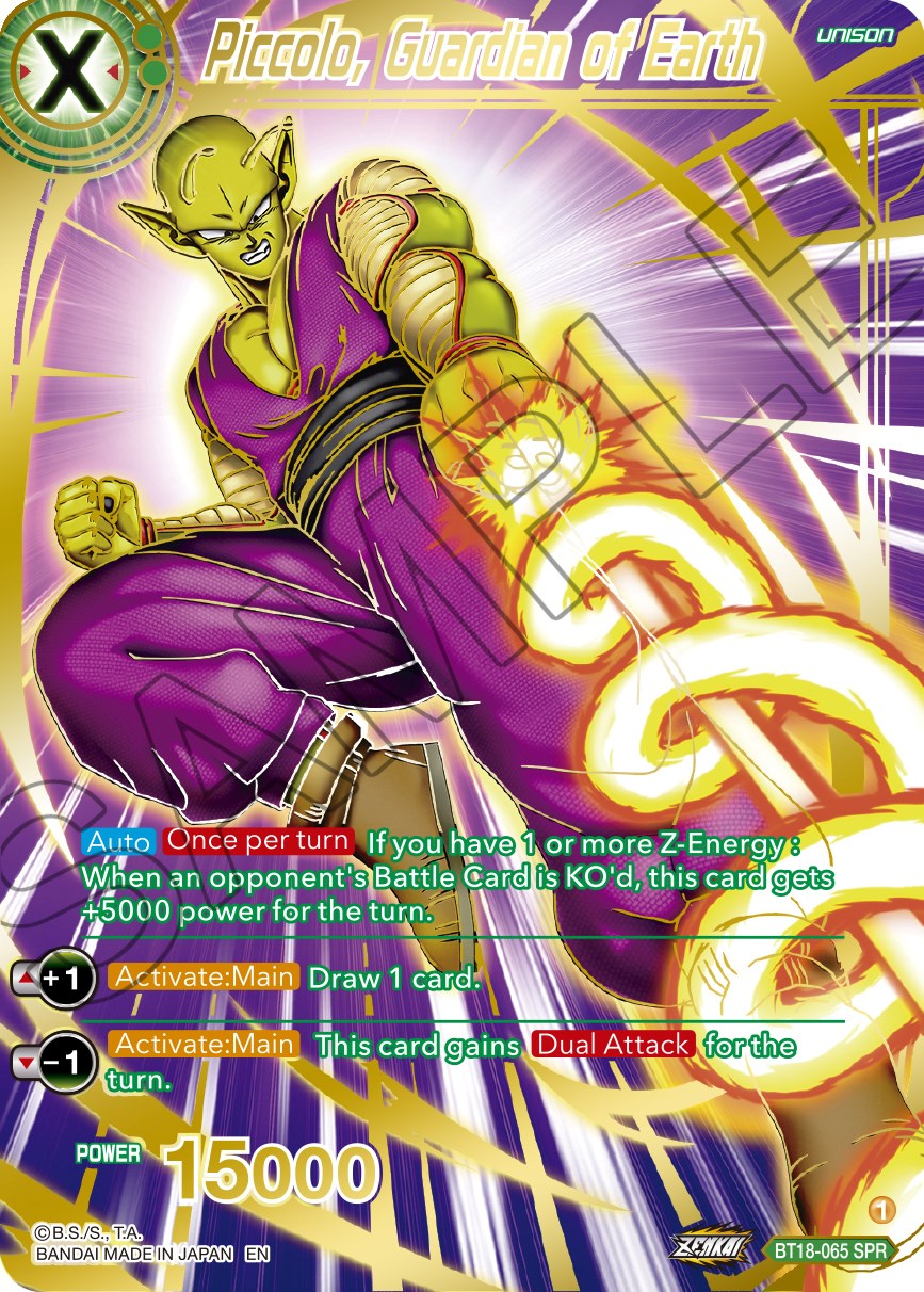 Piccolo, Guardian of Earth (SPR) (BT18-065) [Dawn of the Z-Legends ...